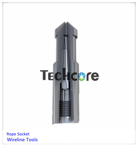Pear Drop Type Oil Well Downhole Slickline Rope Socket Wireline Tools